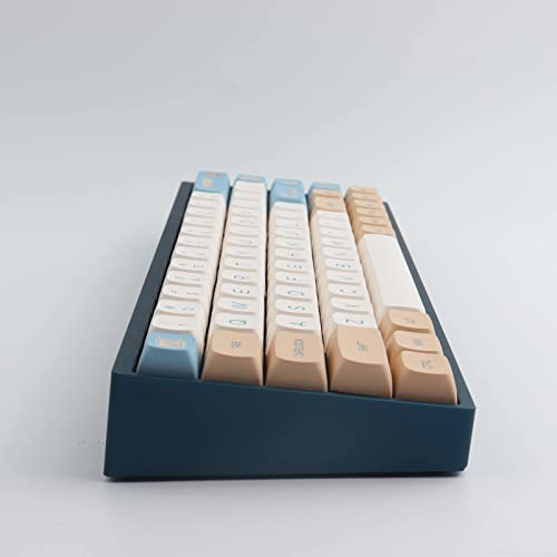 Hyekit PBT Keycaps 138 Keys Soy Milk Keycaps Dye-Sublimation Cute Keycaps XDA Profile Custom Keycaps for for Mac Windows PC Mechanical Keyboards