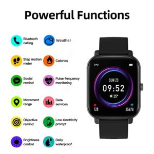 Bctemno Smart Watch(Answer/Make Call), USB Charging Waterproof smartwatches Fitness Watch with Heart Rate Sleep Monitor Blood Oxygen for Android Phones and iOS Phones Women Men