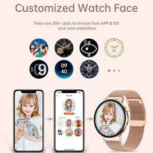 Iaret Smart Watch for Women, Dial Answer Calls Smartwatch for Android iOS Phones Waterproof Activity Fitness Tracker with 1.32" Full Touch Screen 20 Sports Modes Pedometer Heart Rate Sleep Monitor