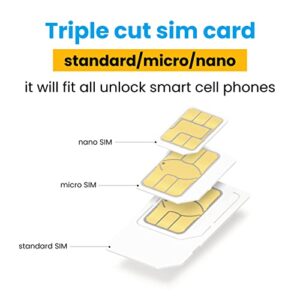 Korea SIM Card 30days, 10GB Data Only 3 in 1 Prepaid Korean Sim Card, 3G/4G/5G High-Speed Operation Network, Covers The Entire Territory of Korea.