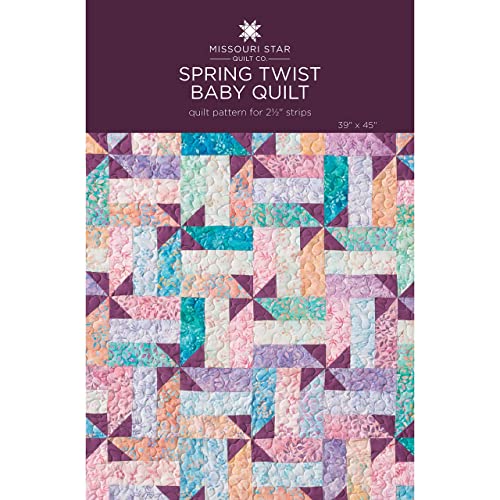 MISSOURI STAR QUILT CO. Crib Quilt Batting 45''x60'' | 80/60 Warm Cotton Poly Filling with Quilt Pattern Included | Medium Weight Batting Roll for Baby Blankets & Quilting Supplies, (NOT5389)