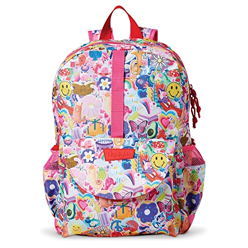 Highlights for Children Backpack for Kids, Weather-Resistant Backpacks for Boys and Girls, Elementary School Kids Bags, Ages 3+ (17" - Rainbow Unicorn - Pink)