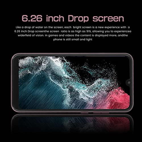 Ultra Slim Smartphone 6.26 Inch HD Full Screen Mobile Phone, 3G Unlocked Cell Phone Support Dual SIM Card Dual Standby, 6779 Ten Core CPU, 4GB 64GB, For 10 OS, 5MP 8MP HD Camera, 2800mAh(Rose Gold)