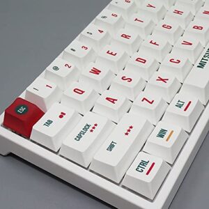 IOAOI Aircraft Keycaps, PBT Keycaps 128 Key Custom Keycap Set with Key Fetcher and Gift Box Keycaps for Cherry MX Switches /GK61/ GK64/ RK61/ Anne/ GH60 / ALT61 - Only Keycaps