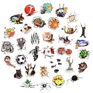 qtl 3d stickers for kids waterproof water bottle laptop vinyl stickers packs 50pcs