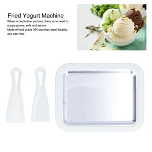 Instant Ice Cream Maker, Rolled Ice Cream Maker,Ideal for Making Soft Serve Ice Cream Slushies Frozen Yogurt Sorbet Gelato Rolled Ice Cream For Household(WHITE)