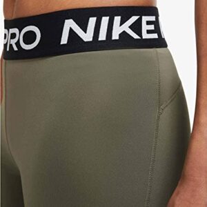 Nike Womens Pro 3" Shorts (Medium Olive/Black/Black, Large)