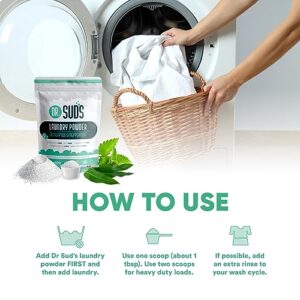 New Dr Suds Natural Laundry Detergent Powder 100+ Loads Eucalyptus & Peppermint Made with Natural Earth Ingredients