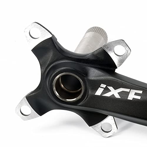 Bike Crank Arm Set Mountain Bike Crank Arm Set 170mm 104 BCD with Bottom Bracket Kit, Single Chainring and Chainring Bolts for MTB BMX Road Bicyle, Compatible with Shimano, FSA, Gaint (Black, 34T)