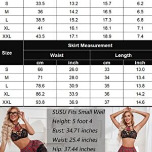 Avidlove Lingerie for Women Sexy Naughty Schoolgirl Costume Cosplay Lingerie Set Roleplay Outfit Set