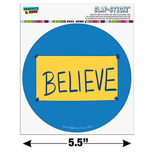 Ted Lasso Believe Automotive Car Window Locker Circle Bumper Sticker