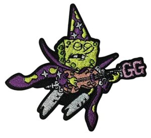 zen monkey studios' goofy goober wizard spongebob iron on patch