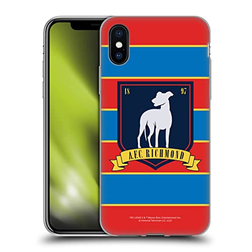 Head Case Designs Officially Licensed Ted Lasso A.F.C Richmond Stripes Season 1 Graphics Soft Gel Case Compatible with Apple iPhone X/iPhone Xs