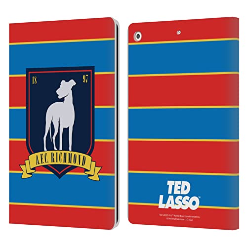 Head Case Designs Officially Licensed Ted Lasso A.F.C Richmond Stripes Season 1 Graphics Leather Book Wallet Case Cover Compatible with Apple iPad 10.2 2019/2020/2021