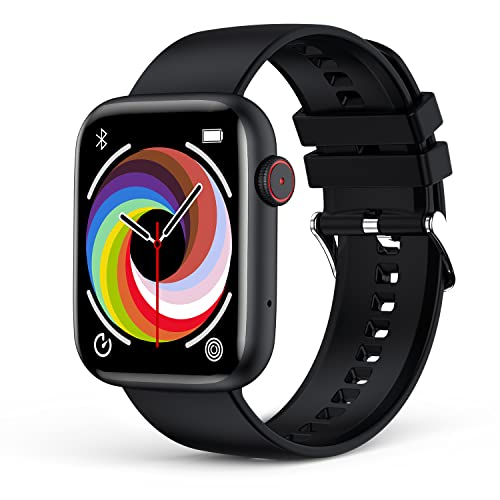 Smart Watch for Men Women with Bluetooth Call Answer/Dail,1.85'' HD Full Touch Screen Fitness Tracker, Smartwatch with Heart Rate Blood Oxygen Blood Pressure Sleep Monitor for Android and iPhone