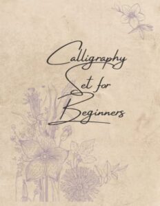 calligraphy set for beginners: 120 sheet of calligraphy practice paper hand lettering workbook 8.5 x 11 inches