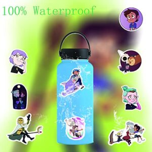 100 PCS Stickers for The owl House/Teens,Cute Aesthetic Stickers for Water Bottles,Vinyl Waterproof Stickers for Laptop,Bumper,Skateboard,Cartoon Sticker Gifts