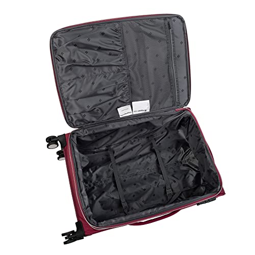 it luggage Expectant 32" Softside Checked 8 Wheel Expandable Spinner, Red