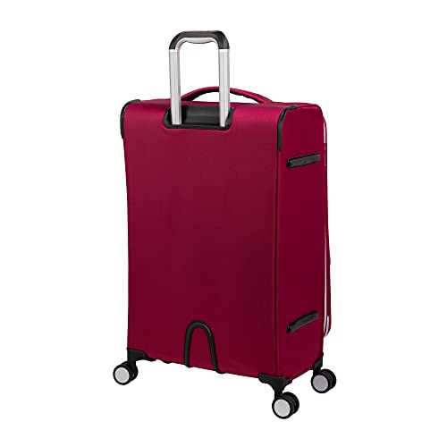 it luggage Expectant 32" Softside Checked 8 Wheel Expandable Spinner, Red