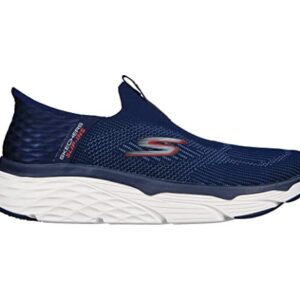 Skechers Men's Max Cushioning Slip-Ins-Athletic Slip-On Running Walking Shoes with Memory Foam Sneaker, Navy, 11