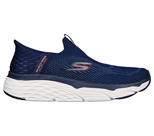 Skechers Men's Max Cushioning Slip-Ins-Athletic Slip-On Running Walking Shoes with Memory Foam Sneaker, Navy, 11