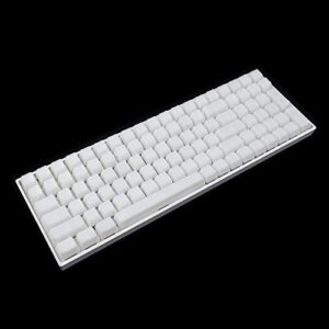 YMDK 120 Keys ABS ANSI ISO 1.5mm Blank Milk Fog OEM Profile Shine Through Keycap for MX Mechanical Keyboard RGB GK61 96 84 68 108 87