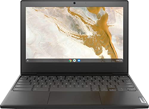 2022 Newest Lenovo Chromebook 3 11 11.6'' Laptop for Business and Student, Intel Celron N4020(up to 2.8GHz), 4GB RAM, 128GB Space(64GB eMMC+64GB Card), Webcam, USB Type-C, Wifi, Chrome OS,Black+JVQ MP