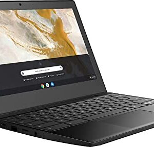 2022 Newest Lenovo Chromebook 3 11 11.6'' Laptop for Business and Student, Intel Celron N4020(up to 2.8GHz), 4GB RAM, 128GB Space(64GB eMMC+64GB Card), Webcam, USB Type-C, Wifi, Chrome OS,Black+JVQ MP