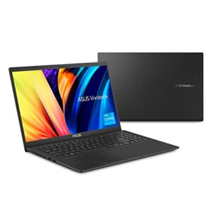 asus vivobook 15 f1500ea slim laptop, 15.6" fhd display, 11th gen intel core i3-1115g4 processor, 4gb ddr4, 128gb nvme ssd, windows 11 home in s mode, indie black, f1500ea-as31