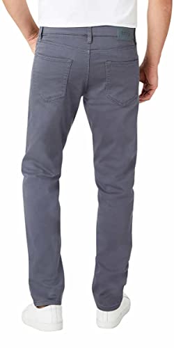 IZOD Mens Mid-Weight Comfort Stretch Knit Denim 5 Pocket Pant (32W x 34L, Gray)