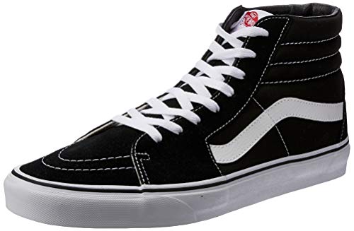 Vans Sk8-Hi Black White Skate VN-0D5IB8C Mens, 9 Women/7.5 Men