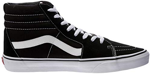 Vans Sk8-Hi Black White Skate VN-0D5IB8C Mens, 9 Women/7.5 Men