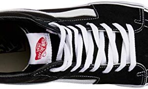 Vans Sk8-Hi Black White Skate VN-0D5IB8C Mens, 9 Women/7.5 Men