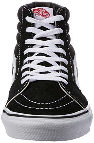 Vans Sk8-Hi Black White Skate VN-0D5IB8C Mens, 9 Women/7.5 Men