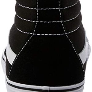 Vans Sk8-Hi Black White Skate VN-0D5IB8C Mens, 9 Women/7.5 Men