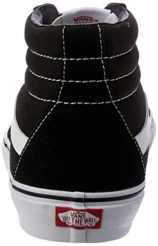 Vans Sk8-Hi Black White Skate VN-0D5IB8C Mens, 9 Women/7.5 Men