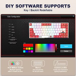 COSTOM XVX M84 Hot Swappable Wireless Mechanical Keyboard, 75% Layout TKL Gaming Keyboard, N-Key Rollover RGB Backlit Custom Keyboard for Windows Mac PC Gamers(Izakaya Theme, Gateron Red Switch)