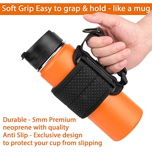 Xxerciz Water Bottle Carrier Grip, Bottle Handle Grip Compatible with Hydro Flask, ThermoFlask, Takeya, Simple Modern & Other Kinds Insulated Water Bottles