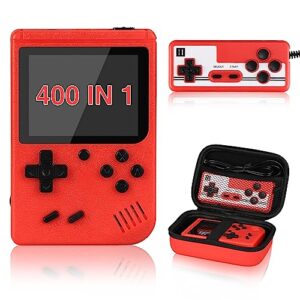 handheld game console - vaomon retro handheld game console comes with portable shell, 400+ classical fc games, gameboy support connecting tv & 2 players, ideal gift for kids & lovers