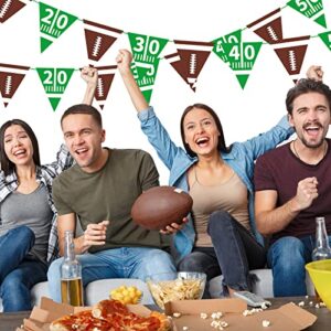 Football Party Supplies Football Paper Pennant Bunting American Football Theme Triangle Flags Banner for Birthday Party Decorations