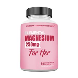 magnesium glycinate for women, elemental 250mg per one capsule, 90 capsule, 90 day supply, magnesium glycinate chelate, magnesium glycinate capsule, magnesium supplement, chelated for max absorption