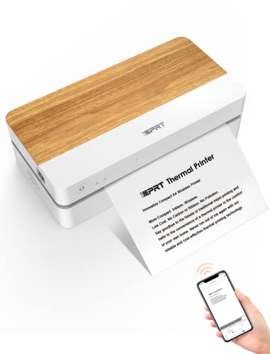 iDPRT A4 Thermal Printer, Future800 Inkless Printer, 300dpi Resolution 4ips Fast A4 Paper Printer with Auto Cutting, 100 Sheets Capacity, Compact Design, Support WiFi App Wireless or USB Connection