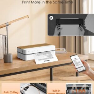 iDPRT A4 Thermal Printer, Future800 Inkless Printer, 300dpi Resolution 4ips Fast A4 Paper Printer with Auto Cutting, 100 Sheets Capacity, Compact Design, Support WiFi App Wireless or USB Connection