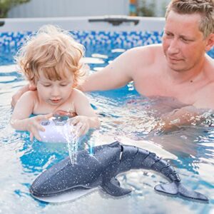 New Upgrade Pool Toys Remote Control Whale Shark Toys Outdoor RC Boat Water Toys for Kids Age 8-12 , 6+ Year Old Boys & Girls (2 x Batteries)