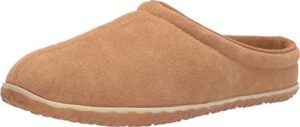 minnetonka men's taylor suede indoor and outdoor slippers, cinnamon, 10.5 m us