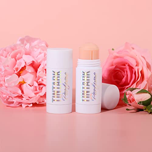 Tintark Solid Perfume Stick, Fragrance Perfumes Bar for Women, Natural & Safe Ingredients, Long Lasting Fresh, Peony Perfume