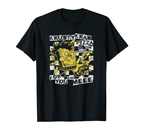 SpongeBob SquarePants Punk Bob Krusty Krab Pizza T-Shirt