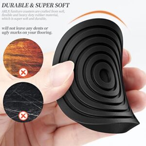 Furniture Coasters,Caster Cups,Furniture Leg Protectors 2.5 Inch 4pcs Rubber Pads no Slip for Hardwood Floors