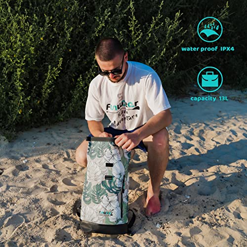 FunWater Waterproof Backpack Marine Dry Bag, 13L Floating Dry Backpack for Kayaking,Camping,Surfing,Boating,Hiking,Fishing