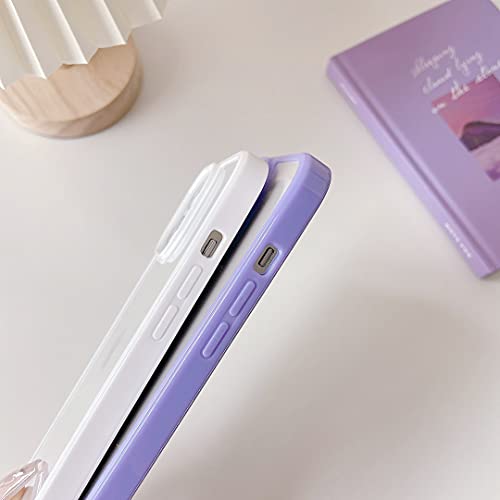 ZTOFERA Compatible with iPhone 13 Case Clear, Anti-Scratch Crystal Transparent Shockproof Protective Case for iPhone 13 - White